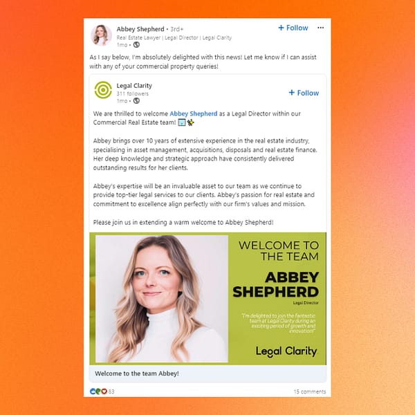 How to Create Great "Welcome to the Team" Posts